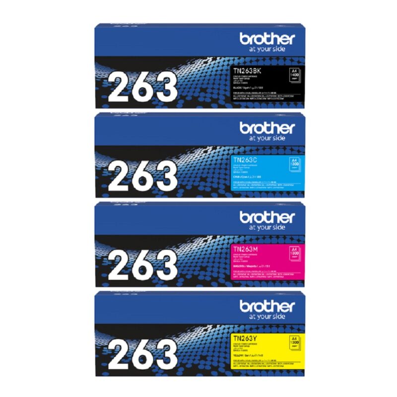 Brother TN-263 TN263 原廠標準容量碳粉匣 四色一組 - 浩昇科技